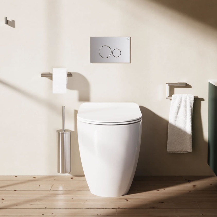 Crosswater MPRO Nickel Wall Accessory Set | Sanctuary