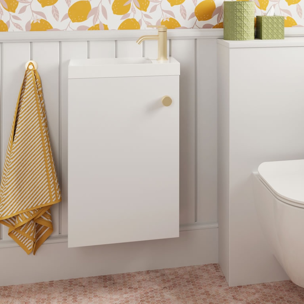 Crosswater Alo 400 Matt White Wall-Hung Unit | Sanctuary