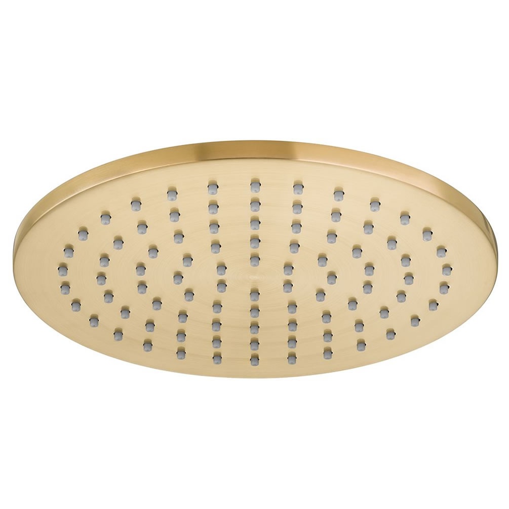 Vado Individual Gold 200 Round Shower Head | Sanctuary Bathrooms