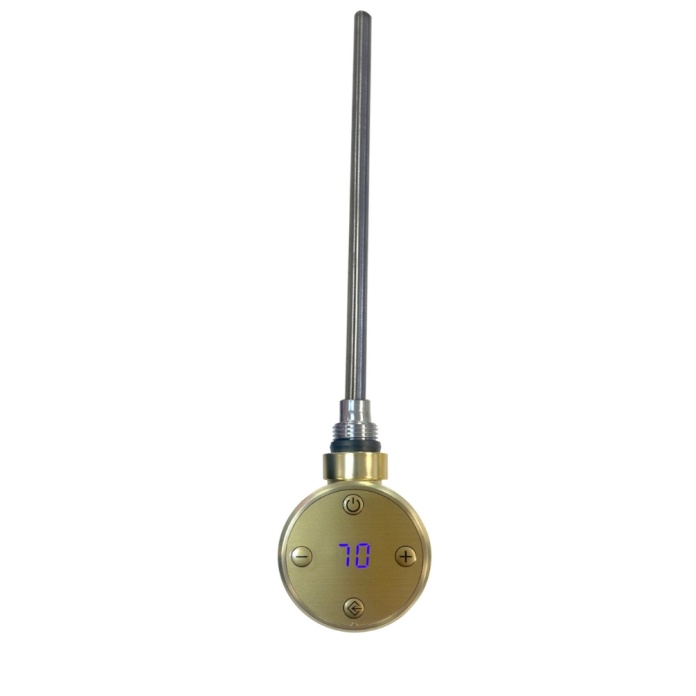 JTP 600W Brushed Brass Electric Thermostat Heating Element