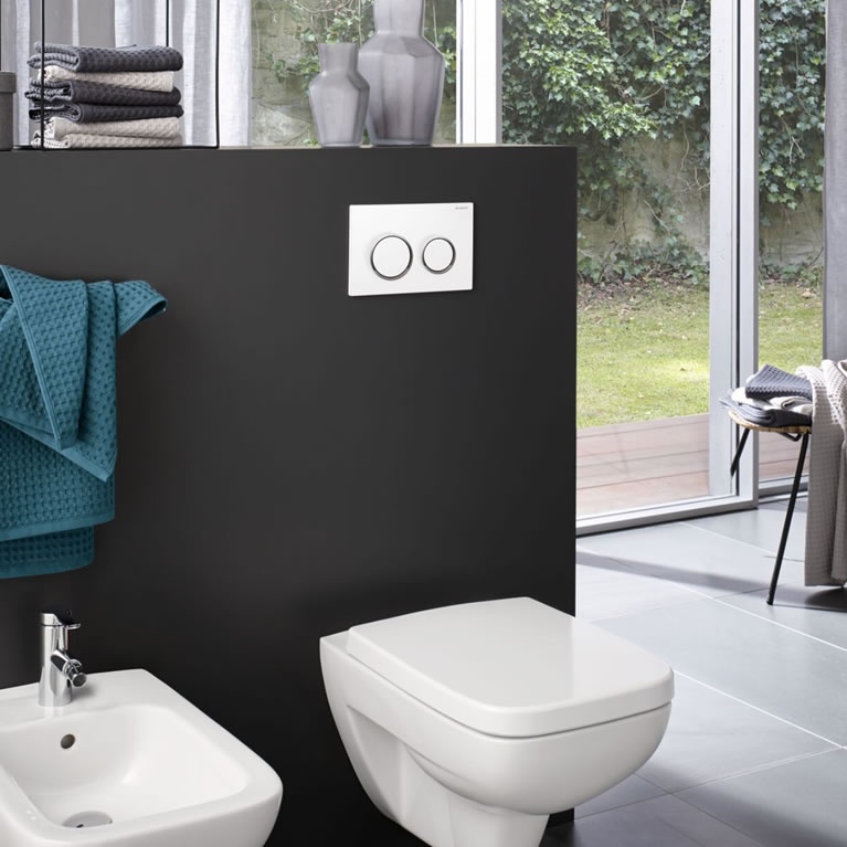 Geberit Omega20 Dual Flush Plate | Sanctuary Bathrooms