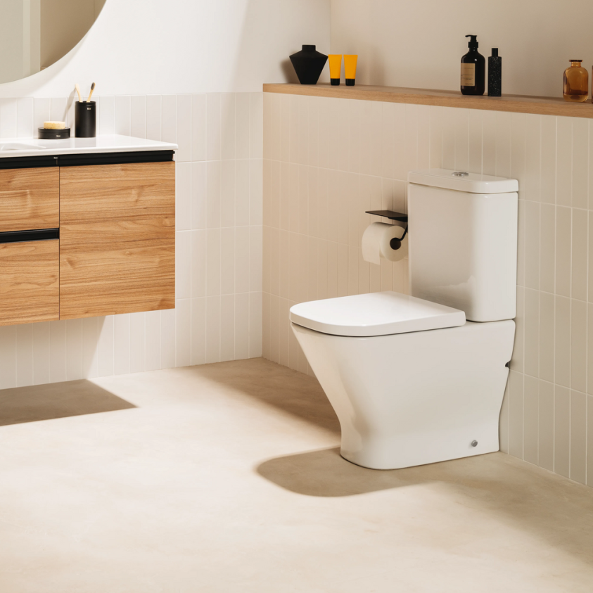 Roca Square Close Coupled Back to Wall Compact Toilet