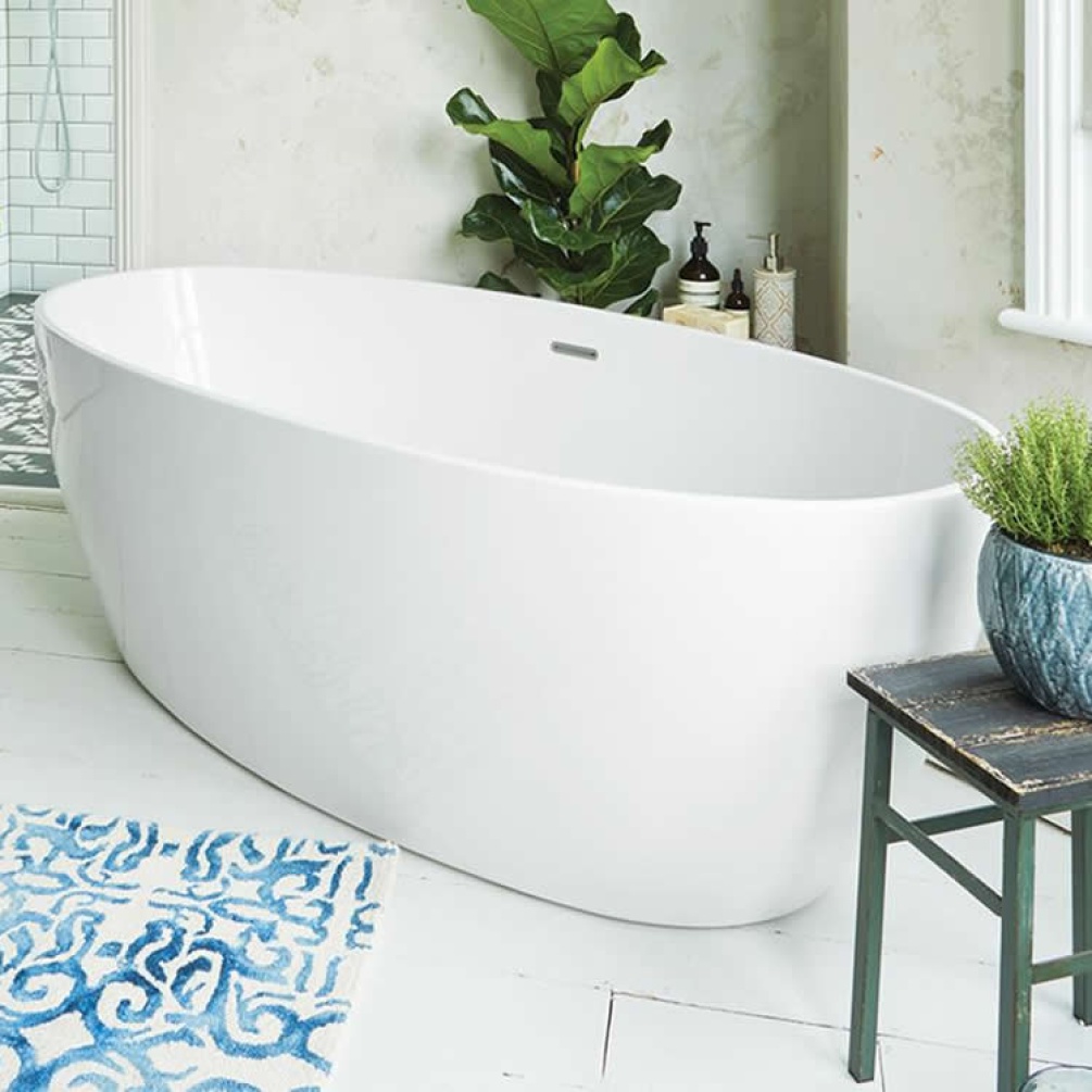 Waters I-Line Stream 1540mm Freestanding Bath | Sanctuary Bathrooms