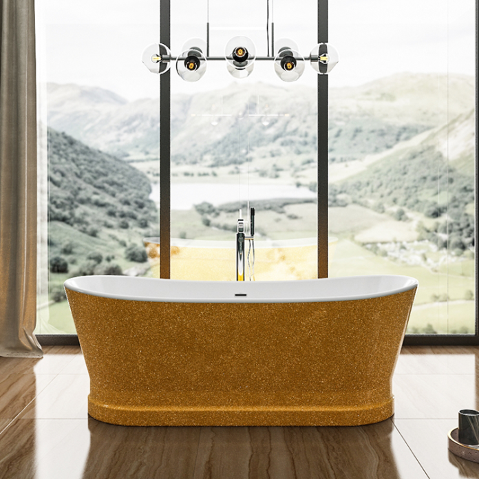 Charlotte Edwards Jupiter Gold 1700 Freestanding Bath
