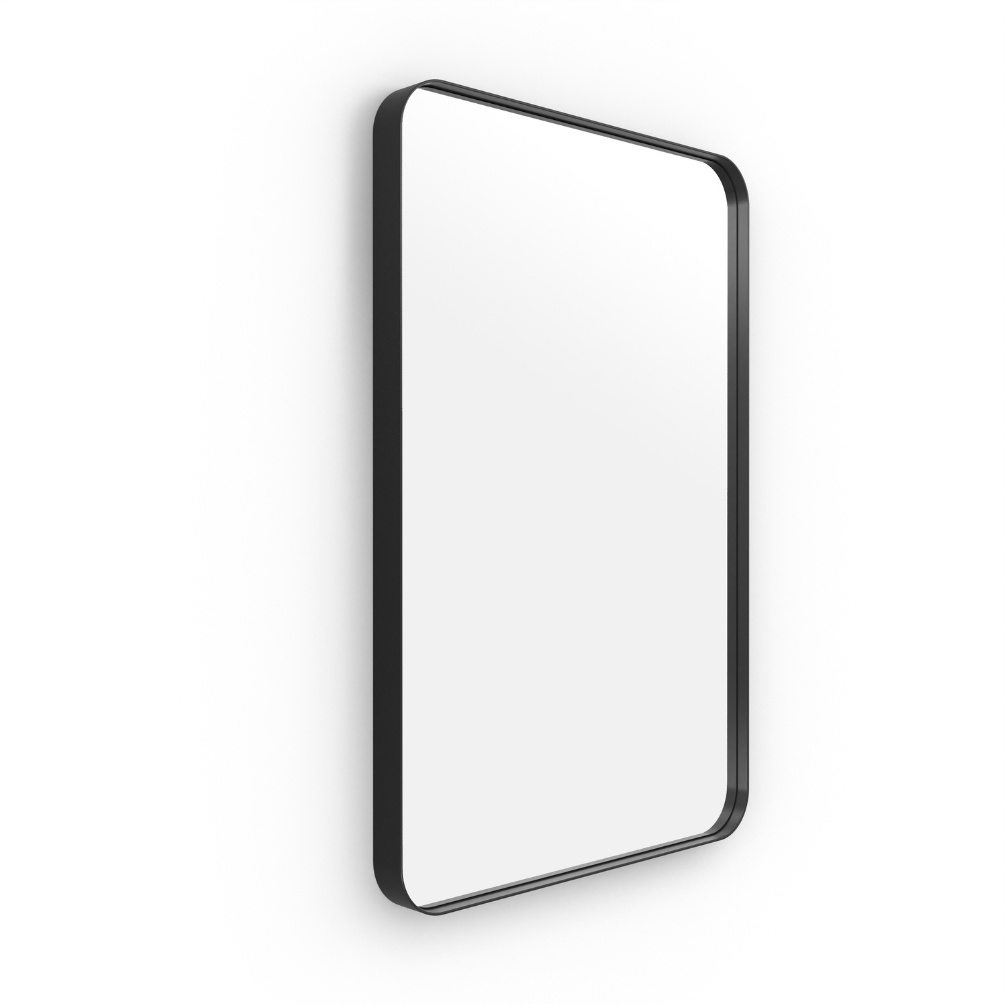 Origins Living City Rectangular 500mm x 750mm Black Mirror