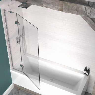 Kudos Inspire 2 Panel Out Swing Bath Screen | 950mm Bath Screen ...