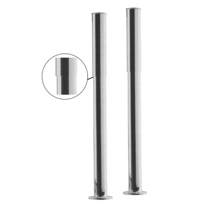 BC Sanitan Brushed Chrome Bath Legs & Shrouds