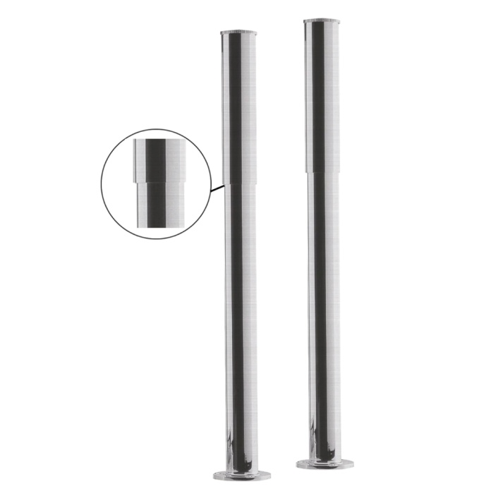 BC Sanitan Brushed Chrome Bath Legs & Shrouds