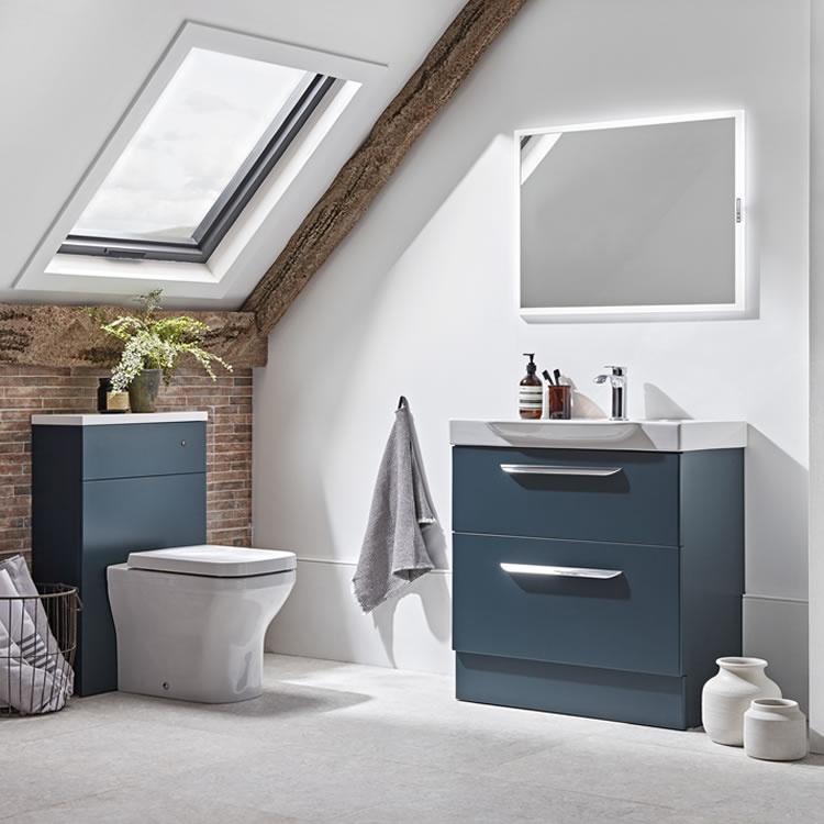 Roper Rhodes Academy Derwent Blue 800 Unit & Basin | Sanctuary Bathrooms