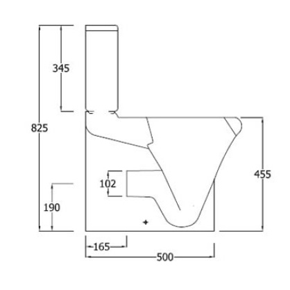 RAK Compact Deluxe Rimless Close Coupled Toilet | Sanctuary Bathrooms