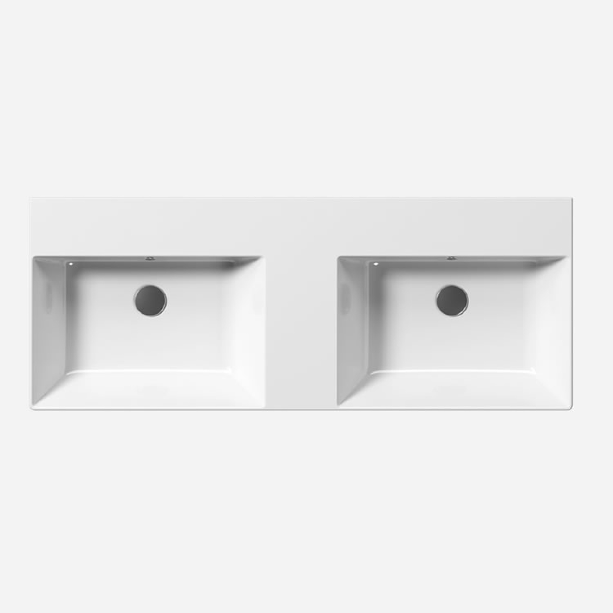 GSI Kube X 120 x 47 Double Wall Mounted Basin | Sanctuary Bathrooms