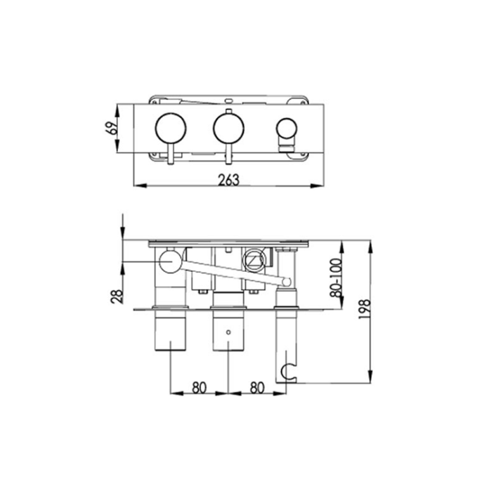 JTP Inox Brushed Stainless Steel Bath Shower Mixer with Handset ...