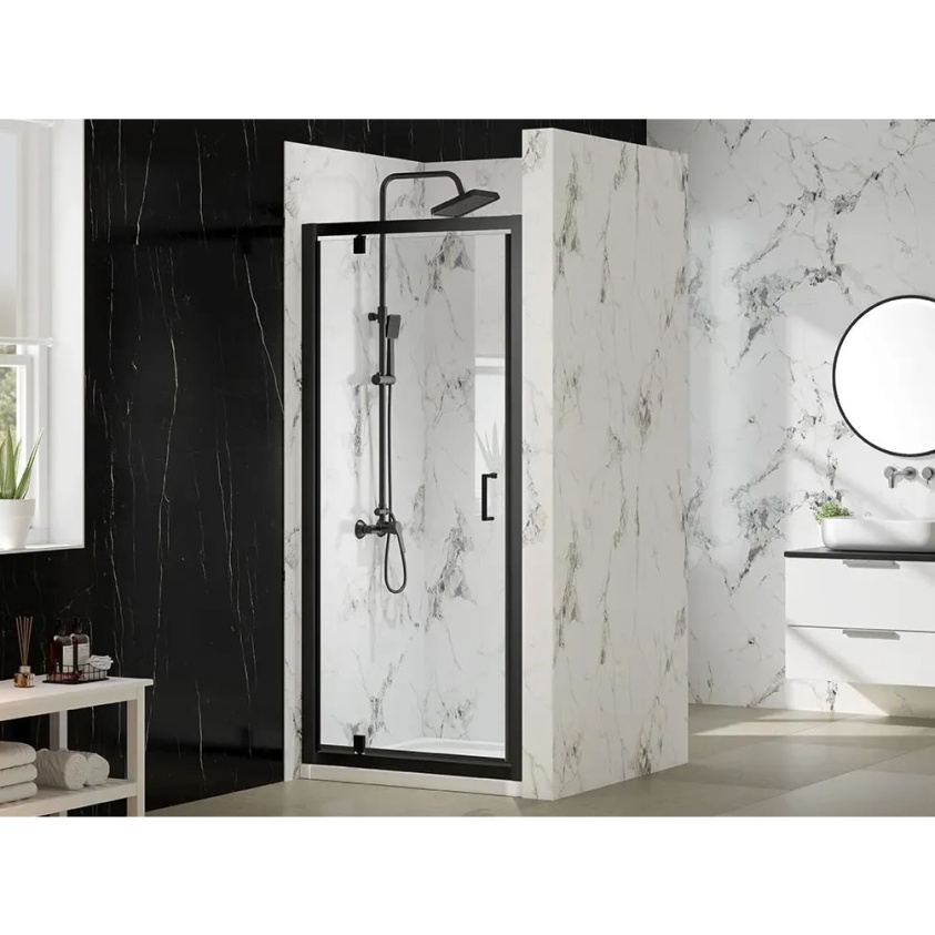 Merlyn Mbox 800 Black Pivot Door | Sanctuary Bathrooms