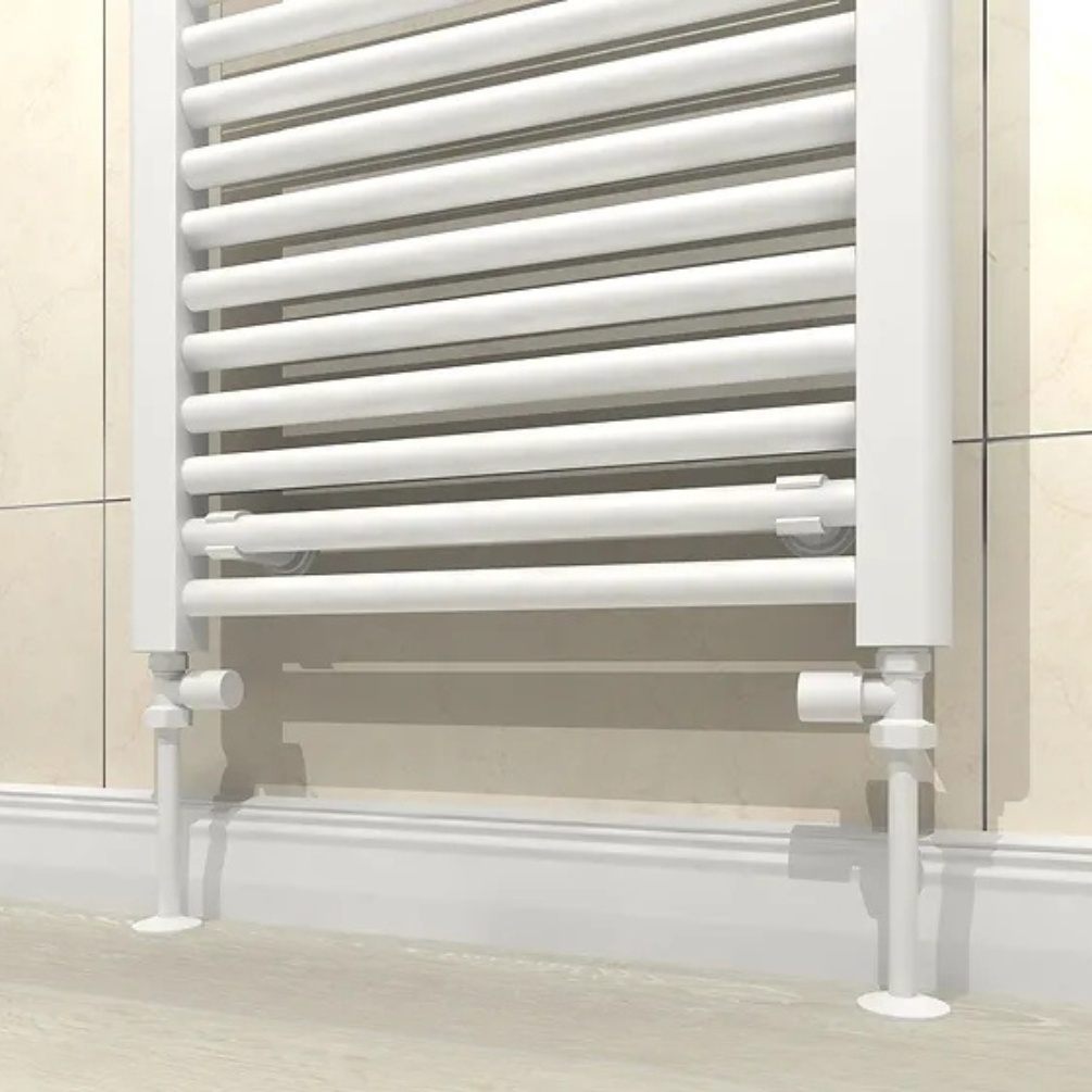 Radox White Radiator Valve Pipe Covers | Sanctuary