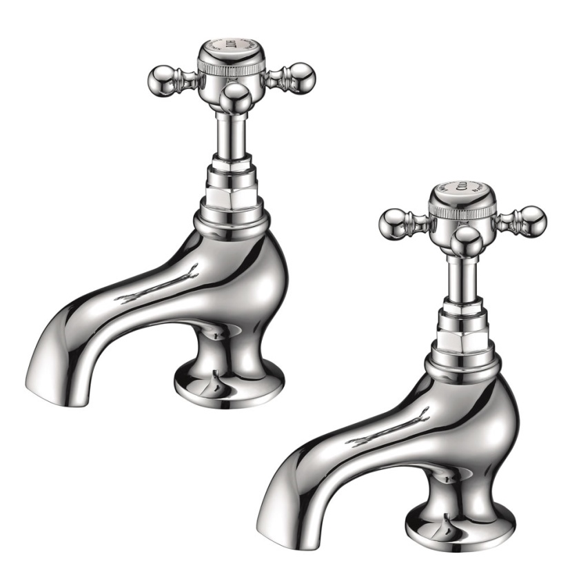Imperial Lichfield Chrome 3/4" Bath Pillar Taps - ZLICBATHTAPSCP ...