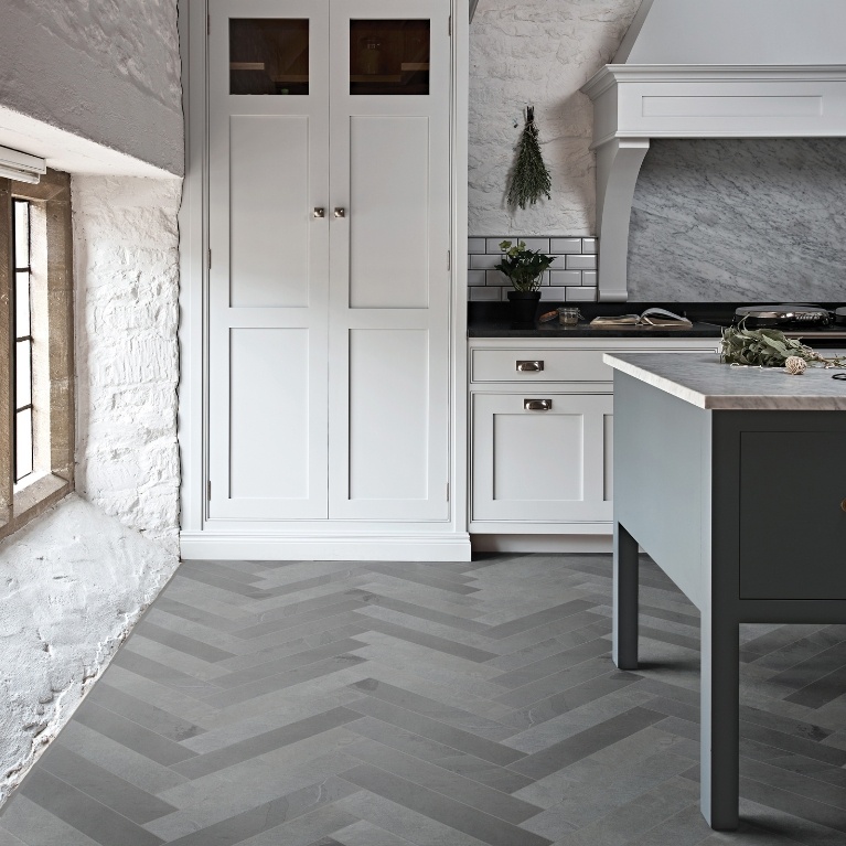 Ca' Pietra Metropolitan Slate Parquet Riven Finish Tiles | Sanctuary ...