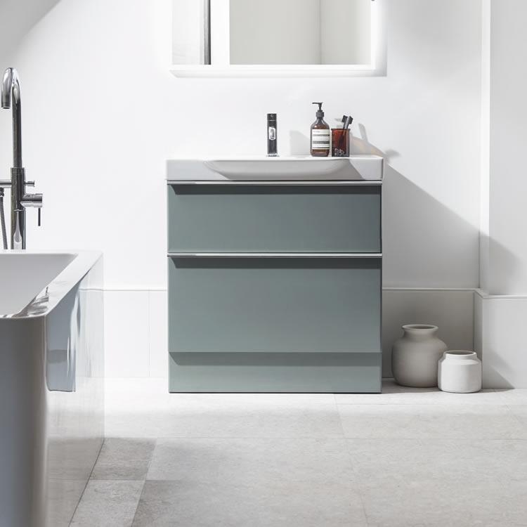 Roper Rhodes Academy Agave Gloss 800 Unit & Basin | Sanctuary Bathrooms