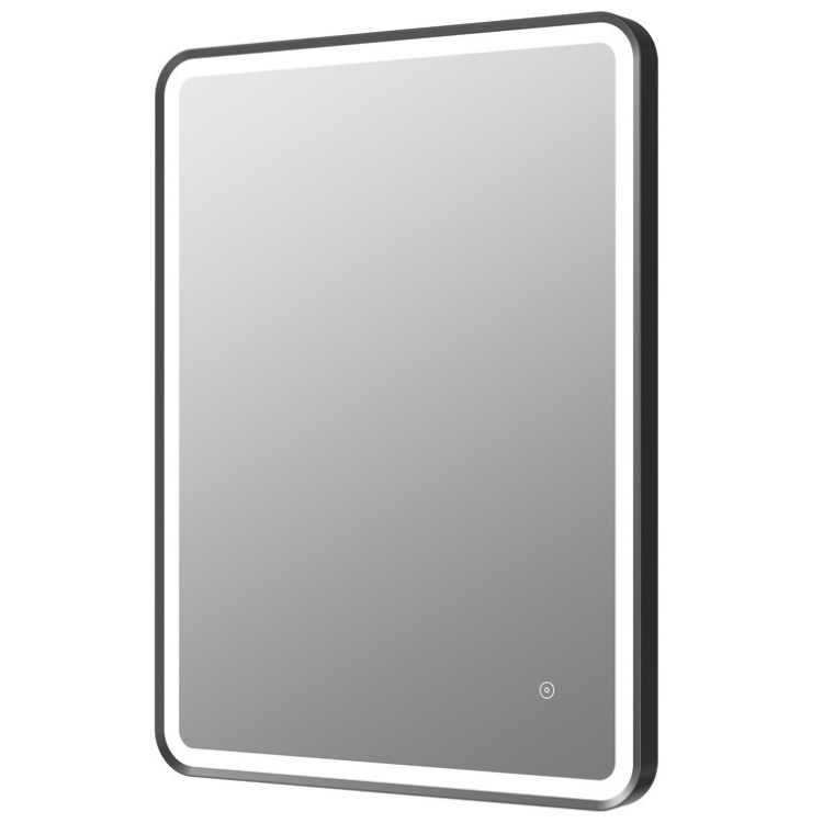 Apex Matt Black 600 x 800 Rectangle LED Mirror | Sanctuary Bathrooms