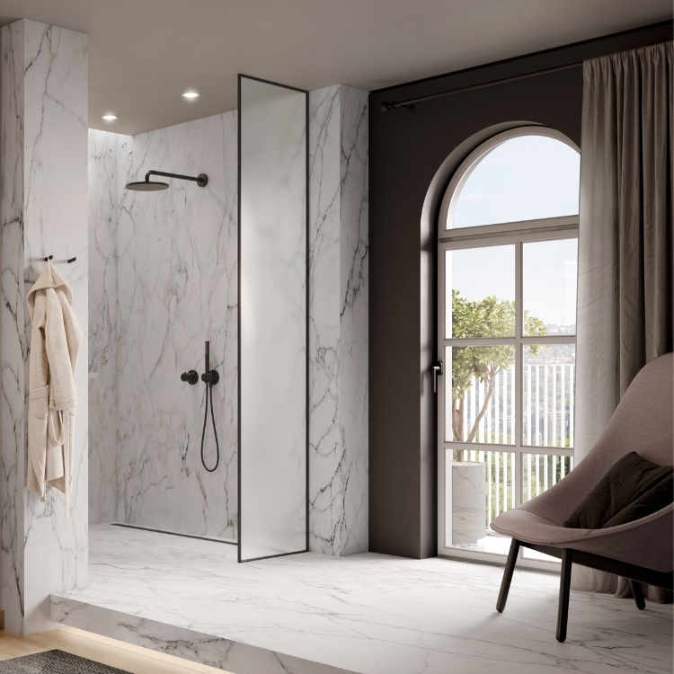 Keuco IXMO Black Round Shower Set | Sanctuary Bathrooms