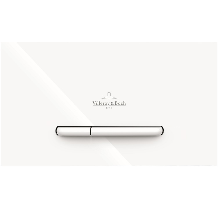 Villeroy & Boch White ViConnect E300/300S Flush Plate | Sanctuary Bathrooms