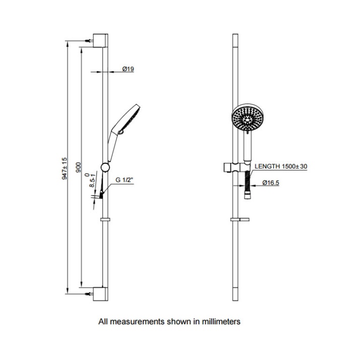 Crosswater Central Shower Kit | Sanctuary Bathrooms