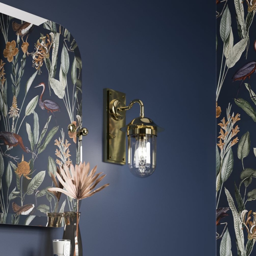 Burlington Guild Gold Wall Mounted Clear Lights | Sanctuary