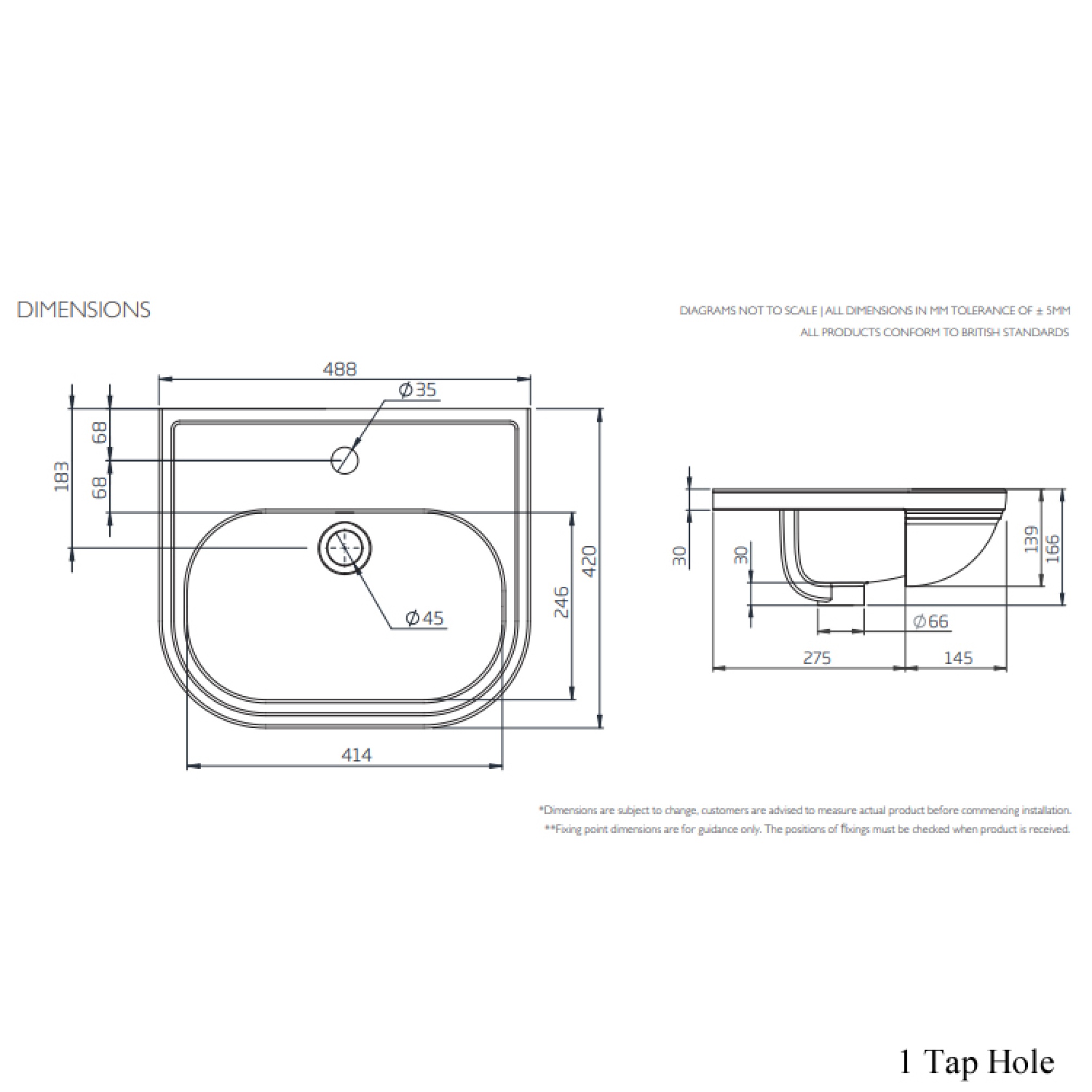 Tavistock Lansdown Semi Countertop Basin | Sanctuary Bathrooms