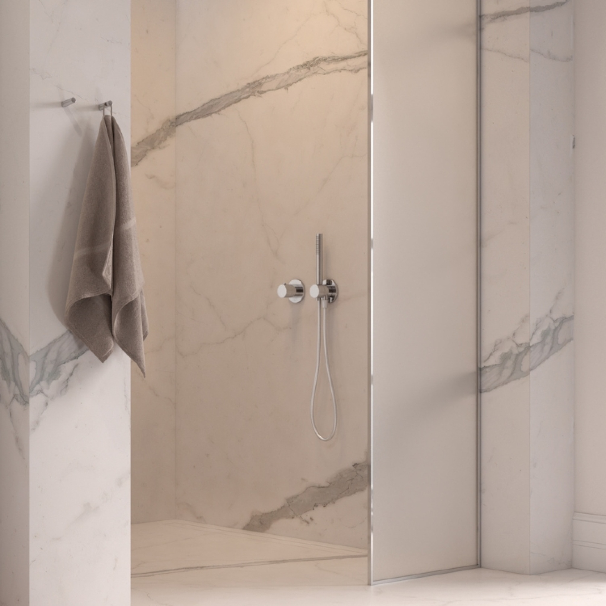 Keuco IXMO Chrome Square Shower Set | Sanctuary Bathrooms