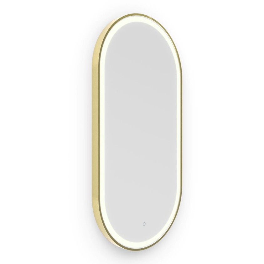 Origins Living 500mm Lomax Light Capsule Brass Mirror