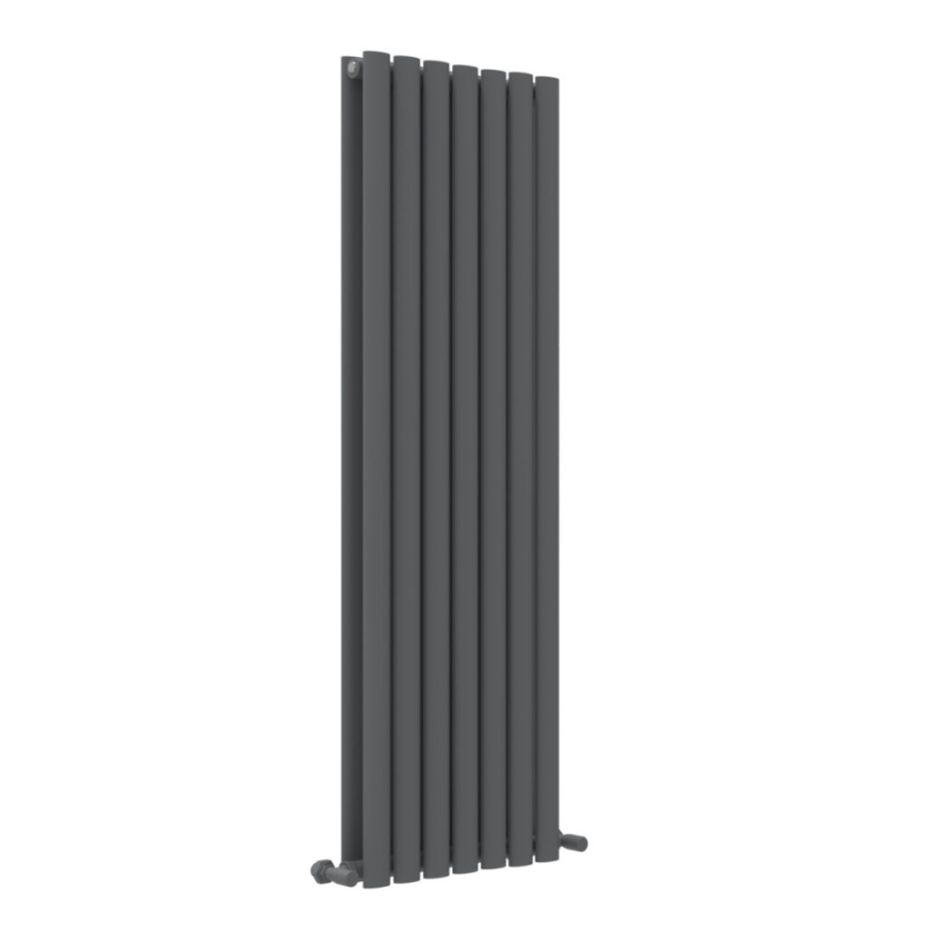 JTP Primo Anthracite 1600mm x 420mm Oval Panel Radiator