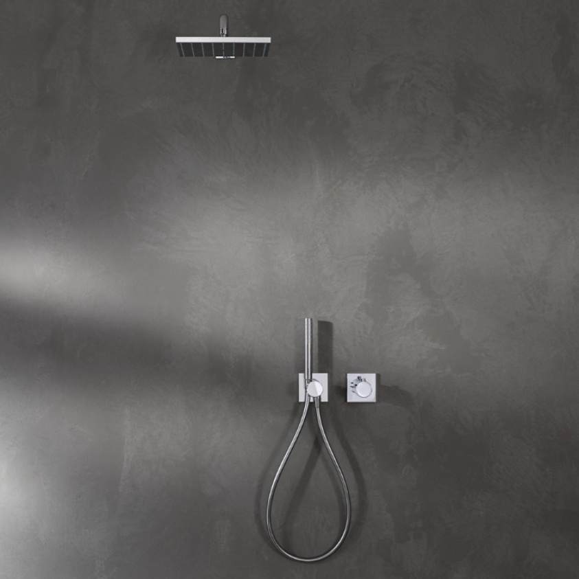 Keuco IXMO Chrome Square Shower Set | Sanctuary Bathrooms