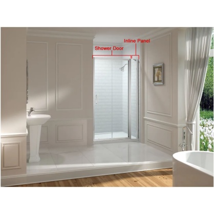 Merlyn 8 Series 150mm Inline Panel | Sanctuary Bathrooms