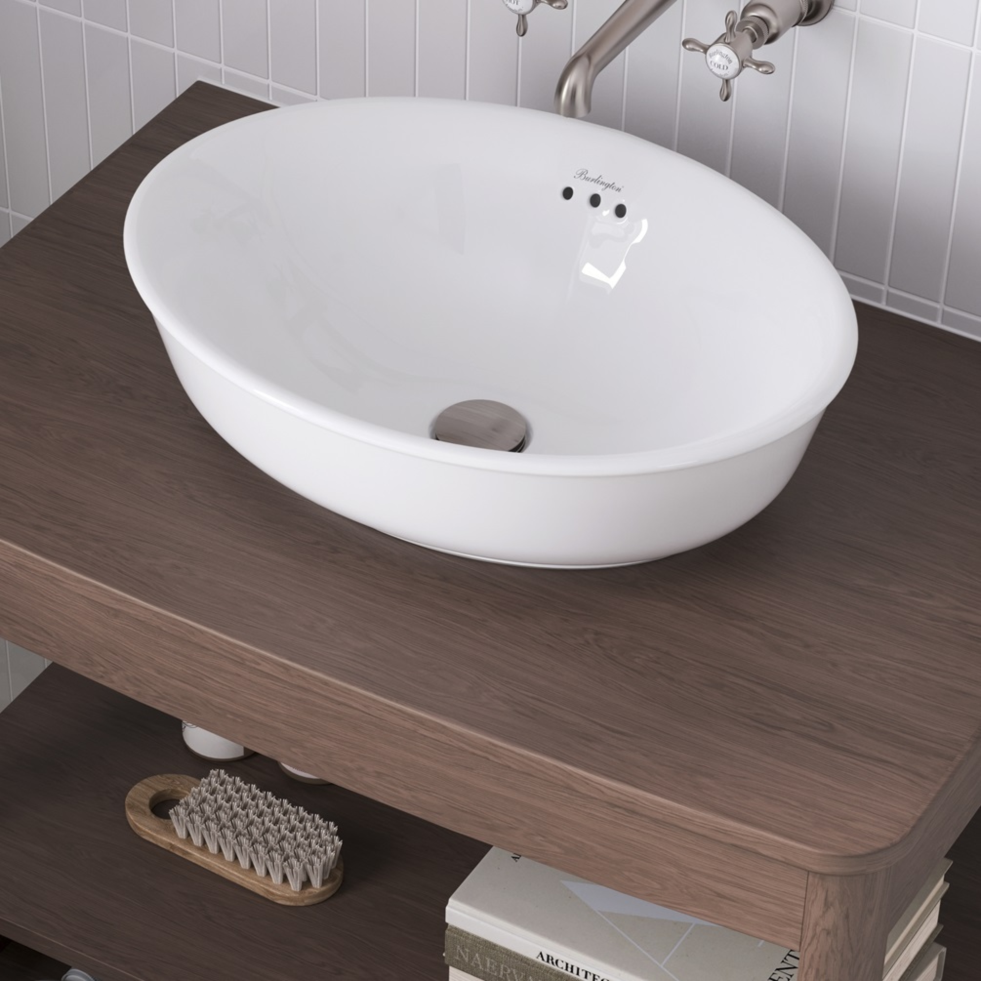 Burlington Guild 500 x 380 White Countertop Basin | Sanctuary