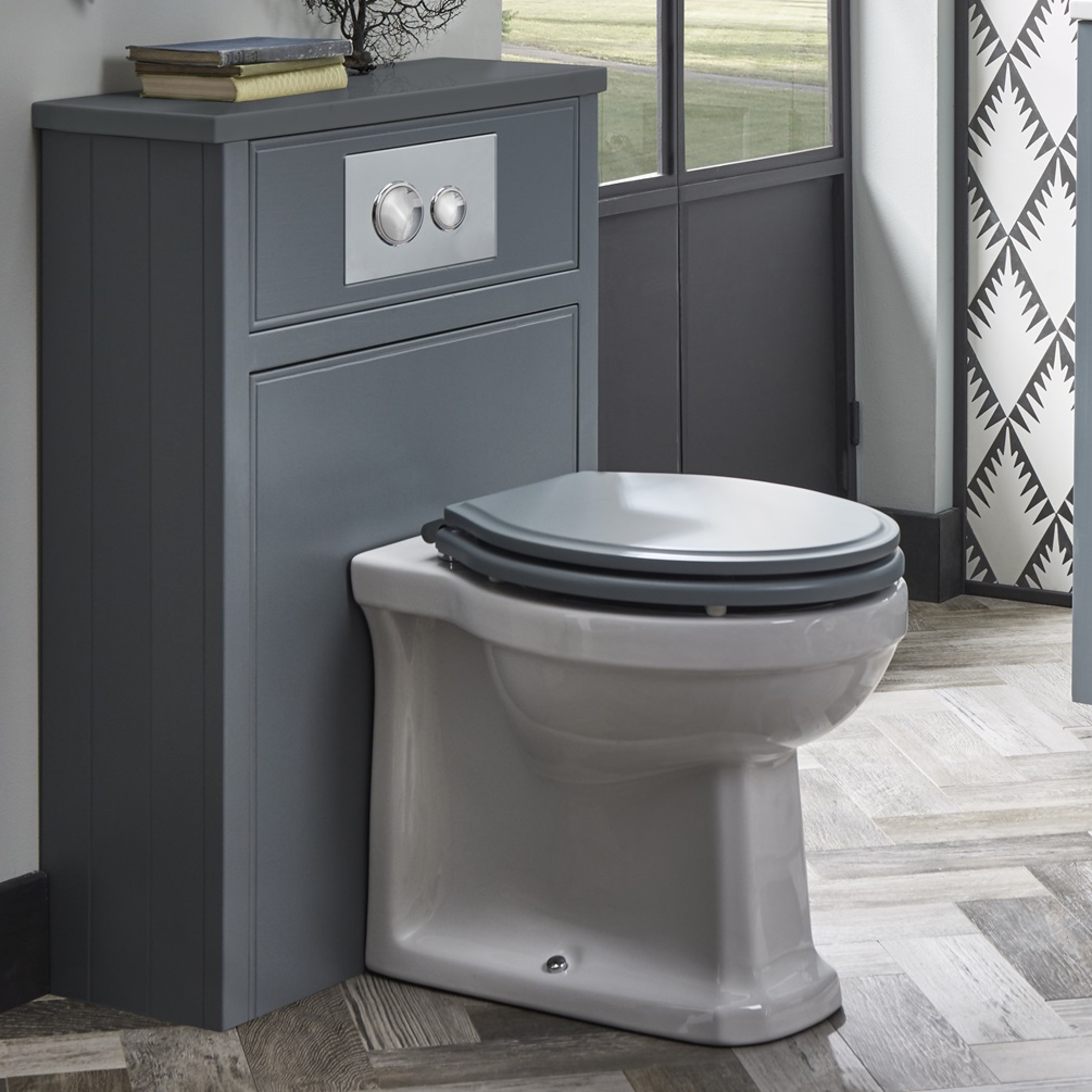 Tavistock Chrome Traditional Dual Flush Plate | Sanctuary