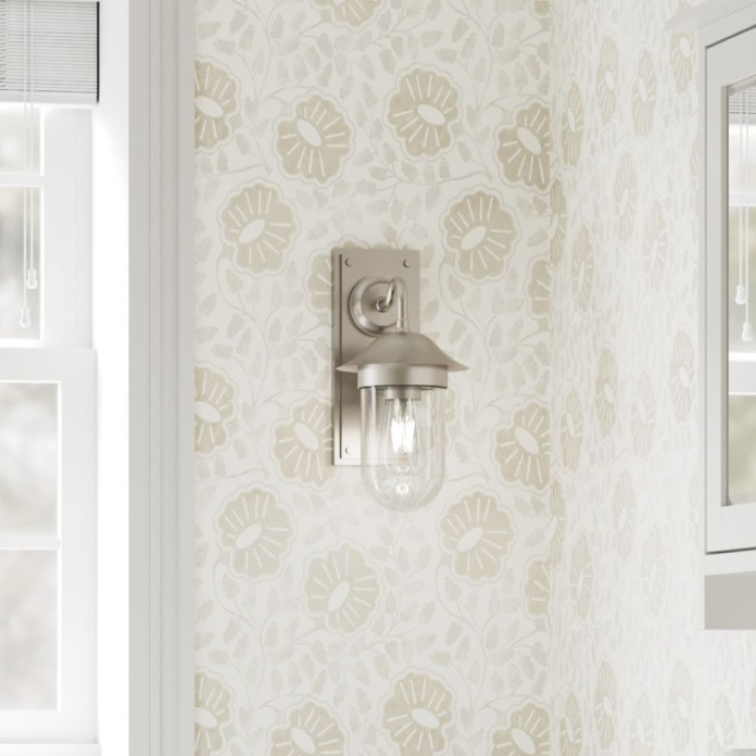 Burlington Guild Nickel Wall Mounted Clear Lights | Sanctuary