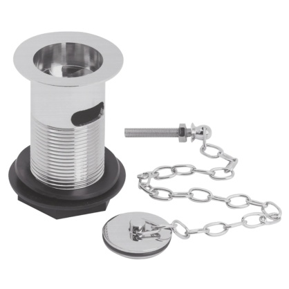 BC Sanitan Brushed Chrome Plug and Chain Basin Waste