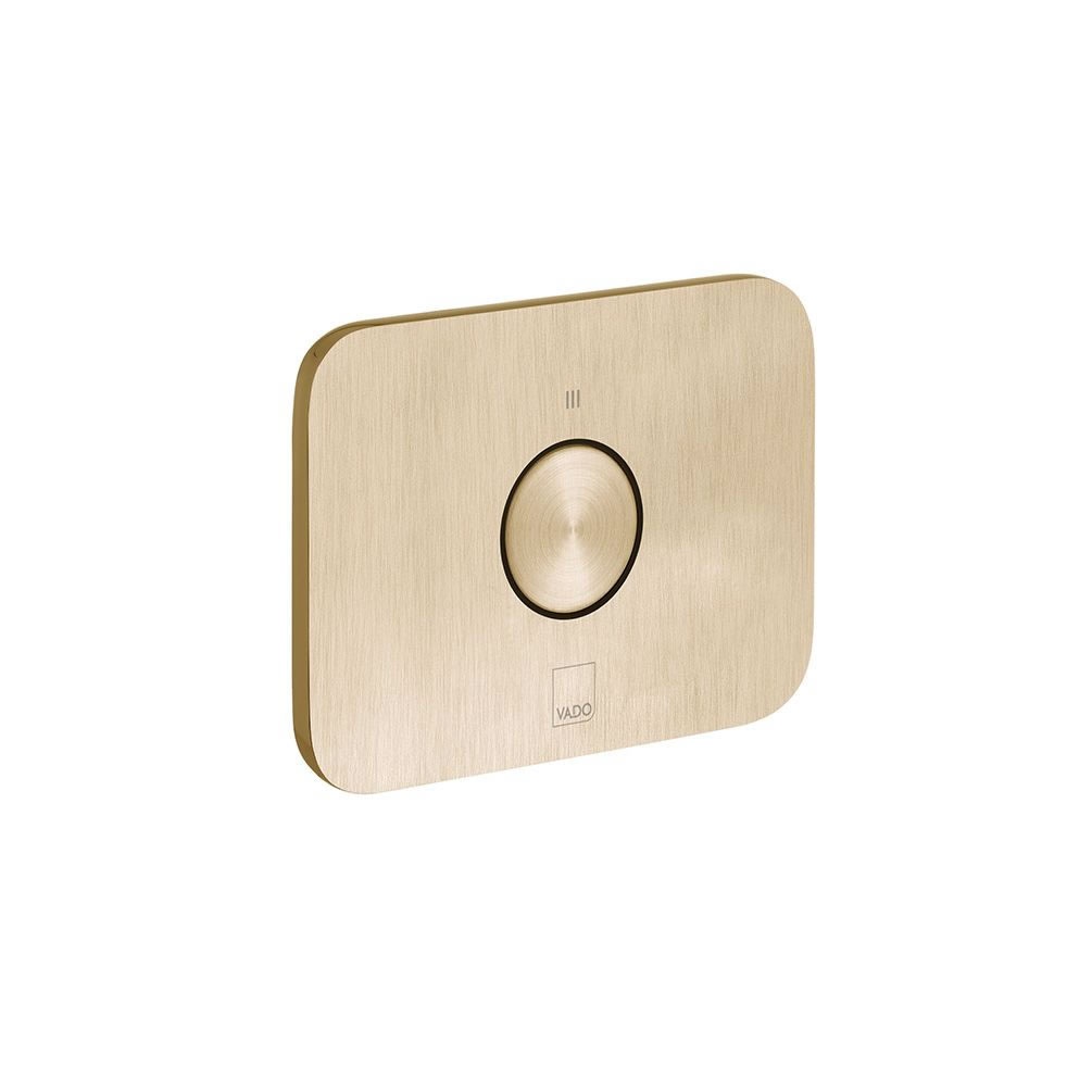 Vado Zone Horizontal Brushed Gold Additional Outlet | Sanctuary Bathrooms