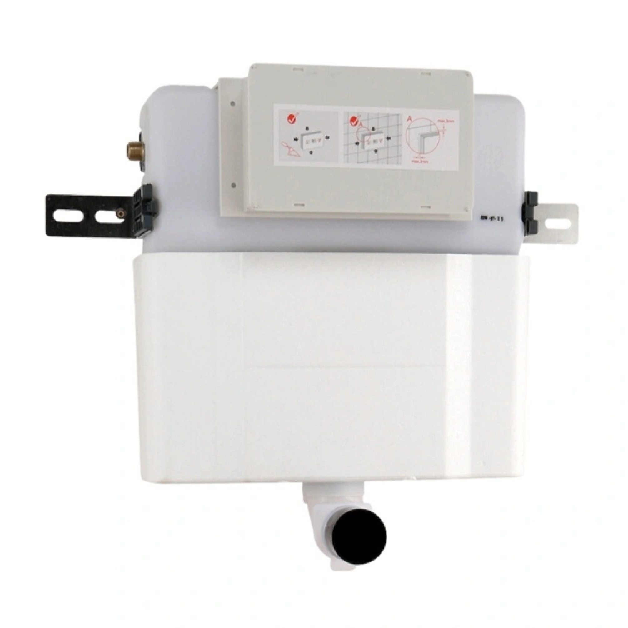 Zero 3 Concealed 820mm Dual Flush Cistern | Sanctuary