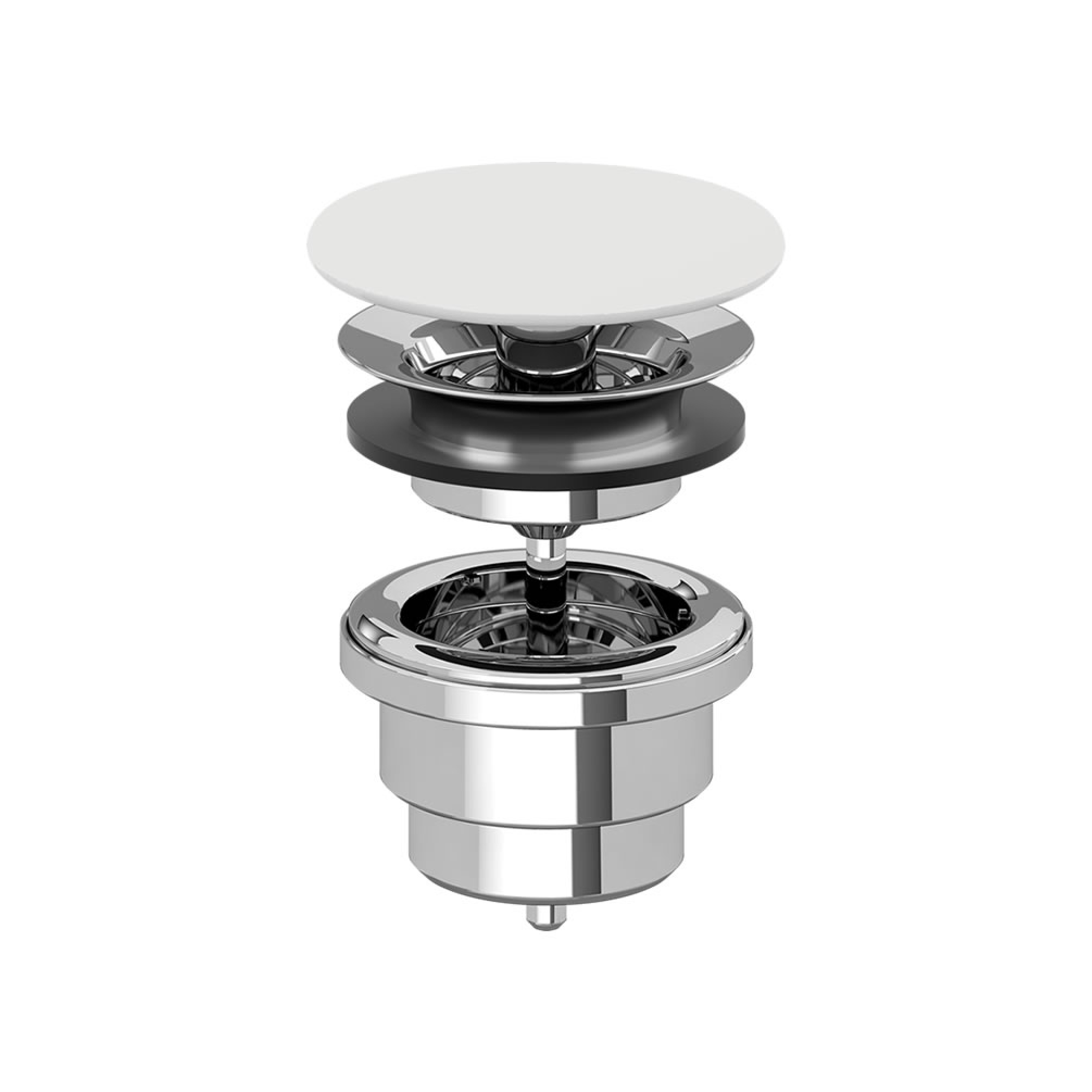 V&B White CeramicPlus Free-Flow Basin Waste | Sanctuary Bathrooms