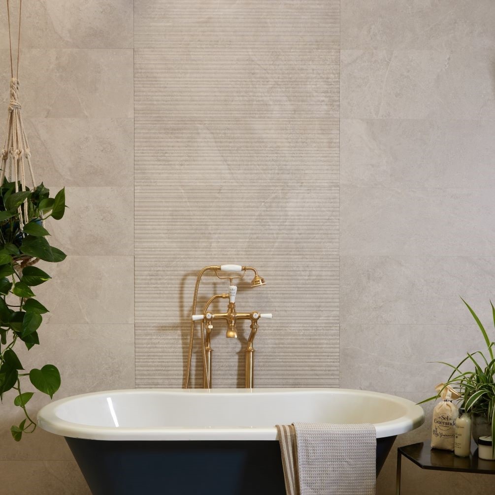Ca' Pietra Riverside Wall Perla Ceramic Tiles | Sanctuary
