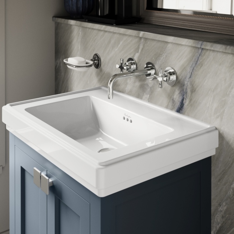 Burlington Riviera Wall Mounted Basin Mixer | Sanctuary Bathrooms