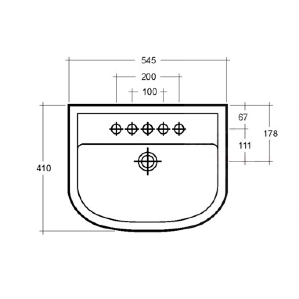 RAK Compact Basin & Semi Pedestal | Sanctuary Bathrooms