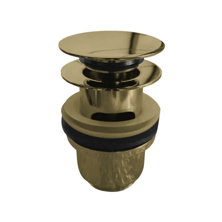 Burlington Gold Click Clack Basin Waste | Sanctuary Bathrooms