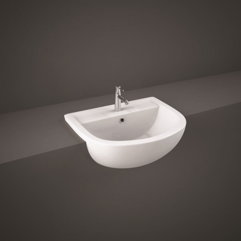 RAK Compact 55cm Semi Recessed Basin | Sanctuary Bathrooms