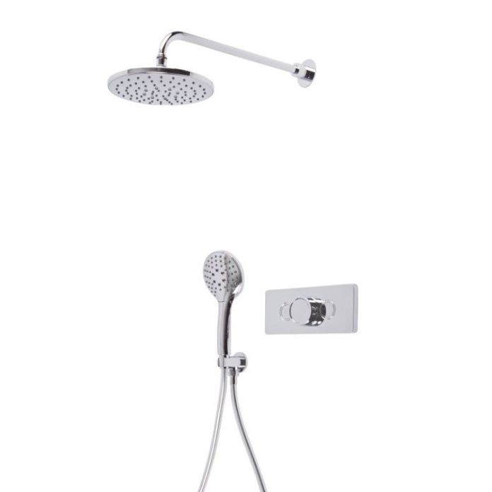 Tavistock Axiom Dual Function Push Button Shower Valve With Head ...