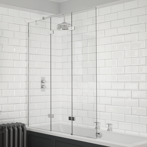 Kudos Inspire 3 Panel In Fold Bath Screen | Sanctuary Bathrooms
