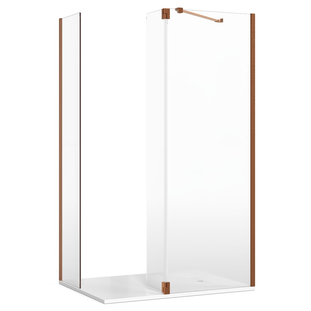 Crosswater Gallery 10 Bronze 760 Wetroom Screen | Sanctuary Bathrooms