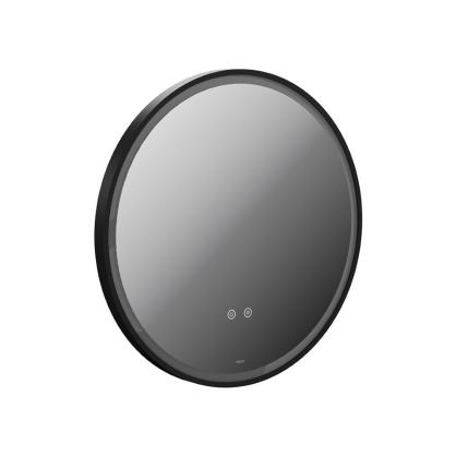 Vado Cameo 600mm Illuminated Round Black Mirror | Sanctuary