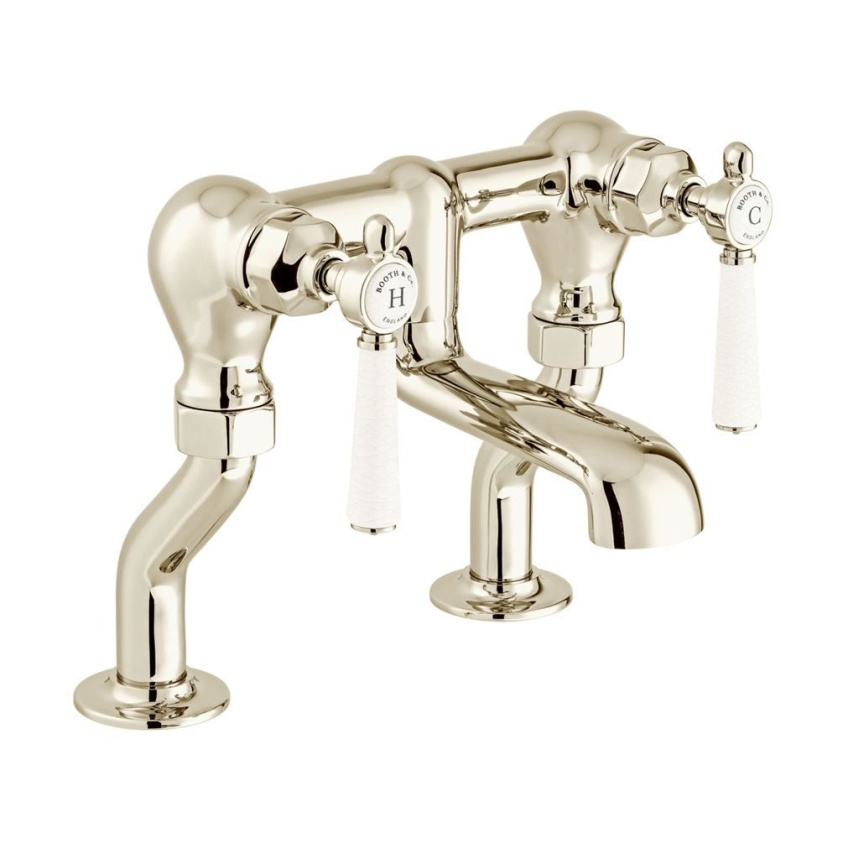 Booth & Co. Axbridge Lever Nickel Bath Mixer | Sanctuary