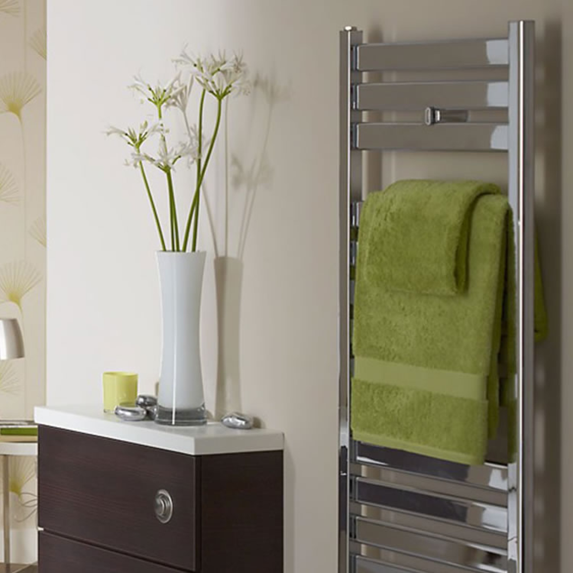 Lazzarini Capri Chrome Towel Radiator | Sanctuary Bathrooms